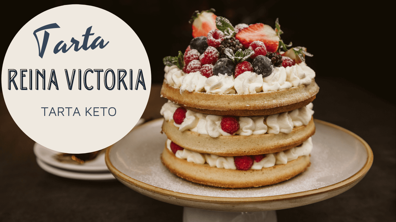 Receta de tarta Reina Victoria keto – Keto con Laura